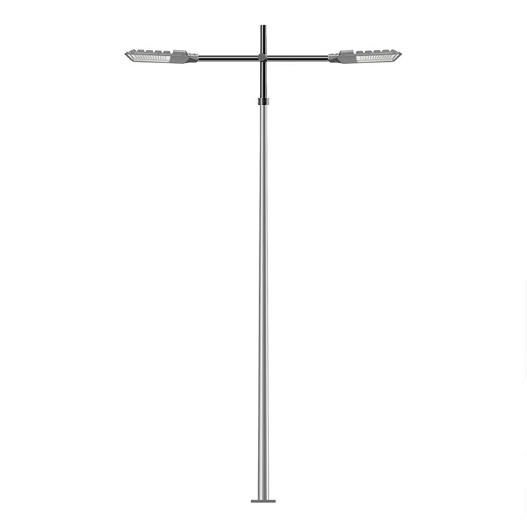 China 12m Double Arm Galvanized Solar Street Light Pole manufacturers ...