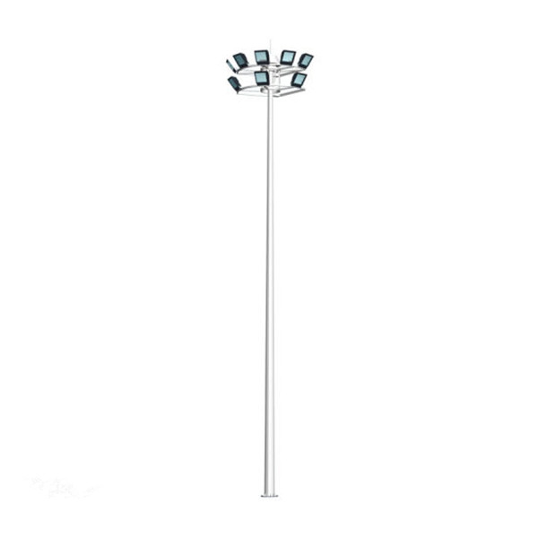 China Galvanized Steel 15m 20m 25m 30m 40m High Mast Street Light Pole ...