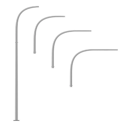 China Hot Dip Galvanized Single Arm Light Pole manufacturers and ...